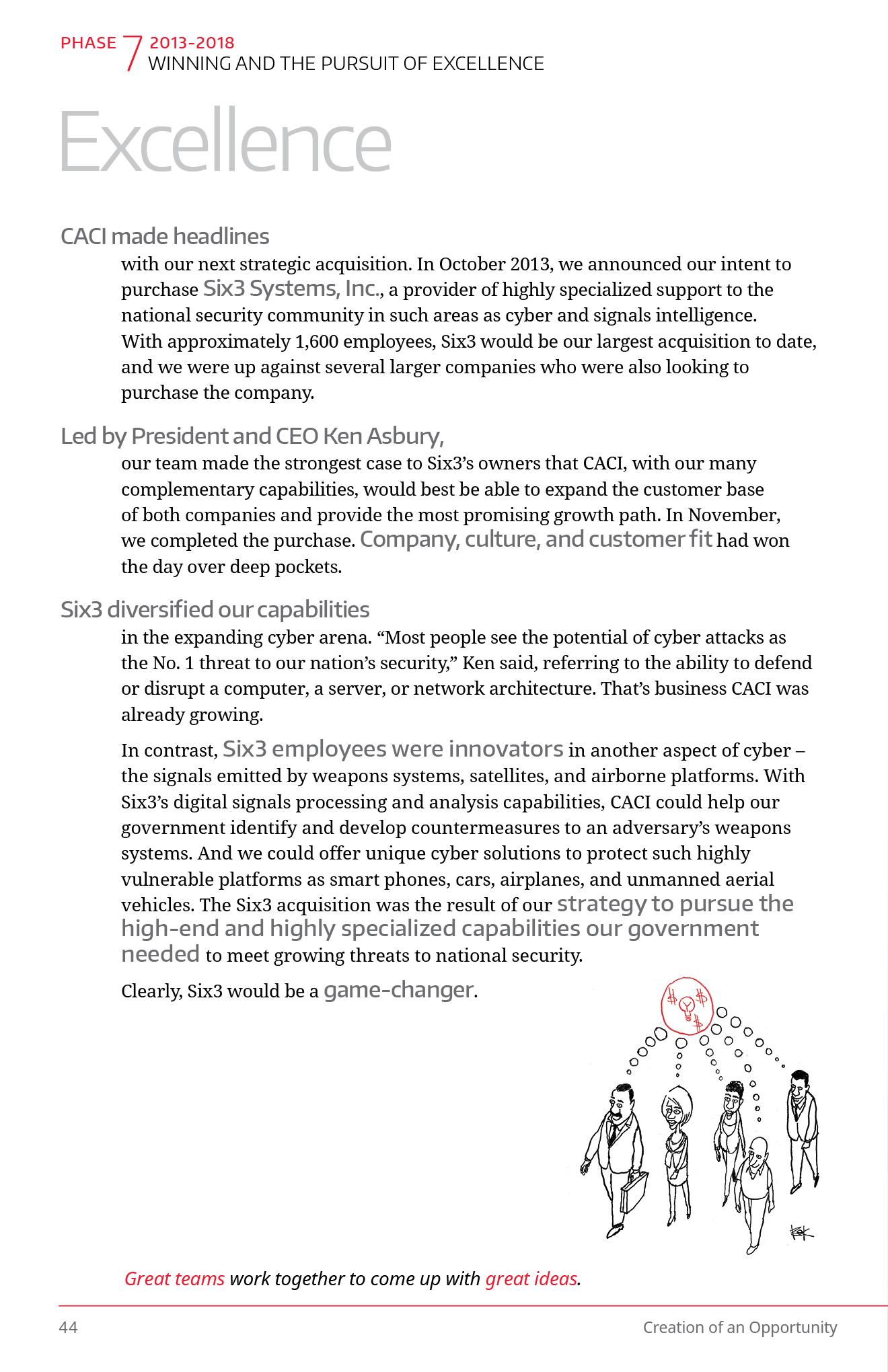 Creation of an Opportunity: The History of CACI