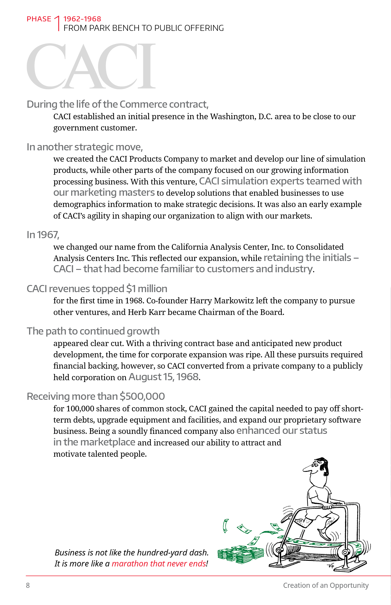 Creation of an Opportunity: The History of CACI